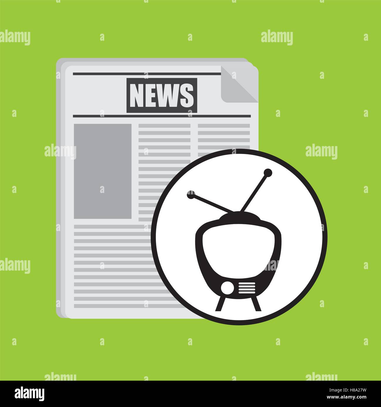 television news broadcast design vector illustration eps 110 Stock ...
