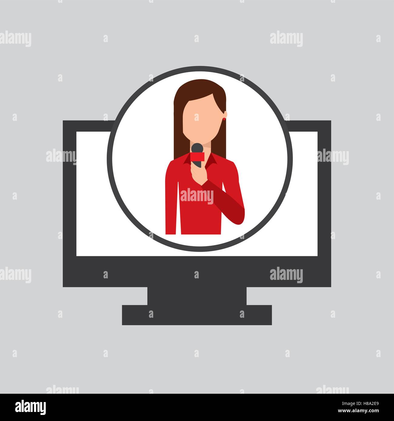 Tv commentary Stock Vector Images - Alamy