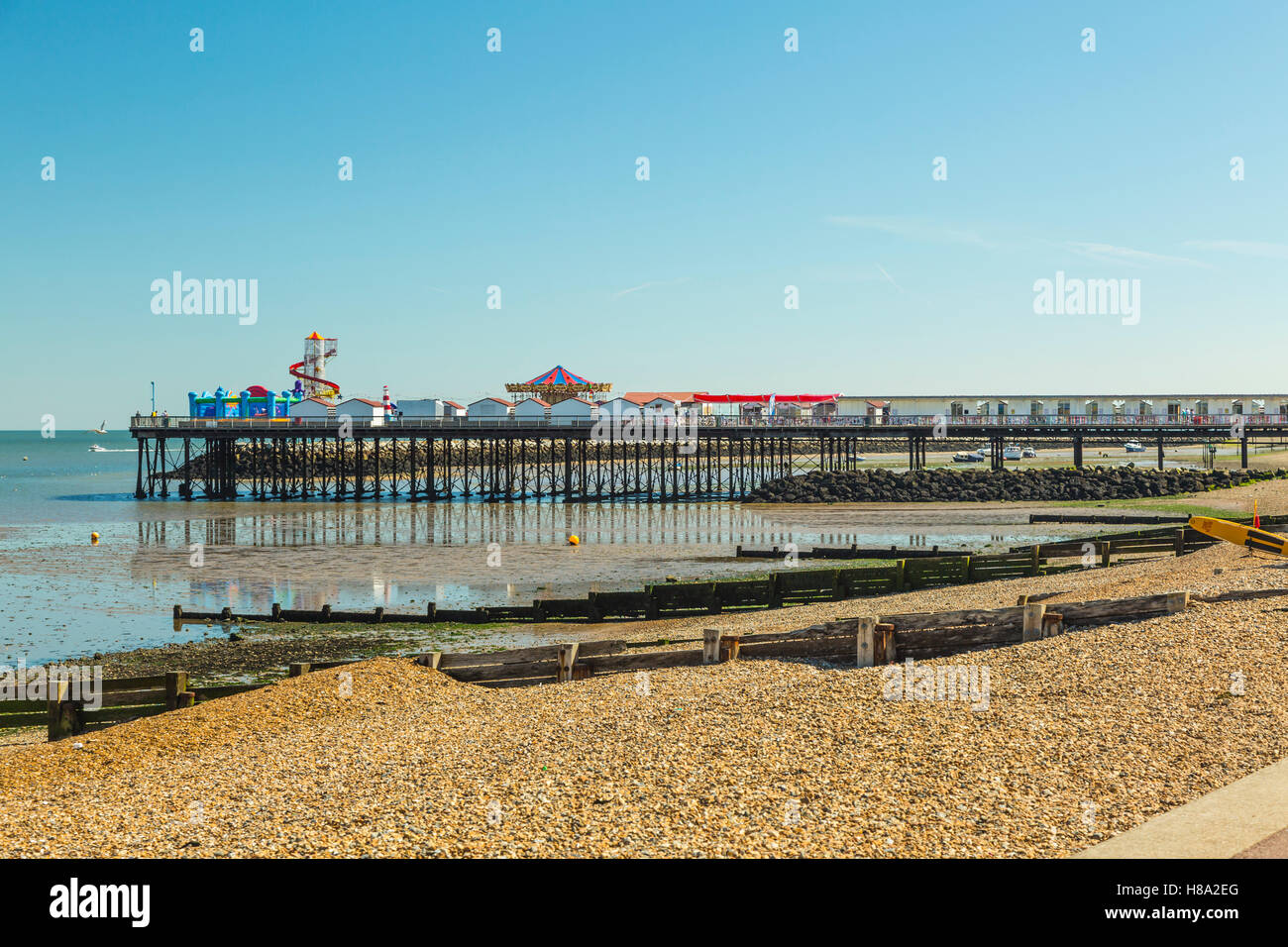walking into Herne Bay Seafront Stock Photo - Alamy