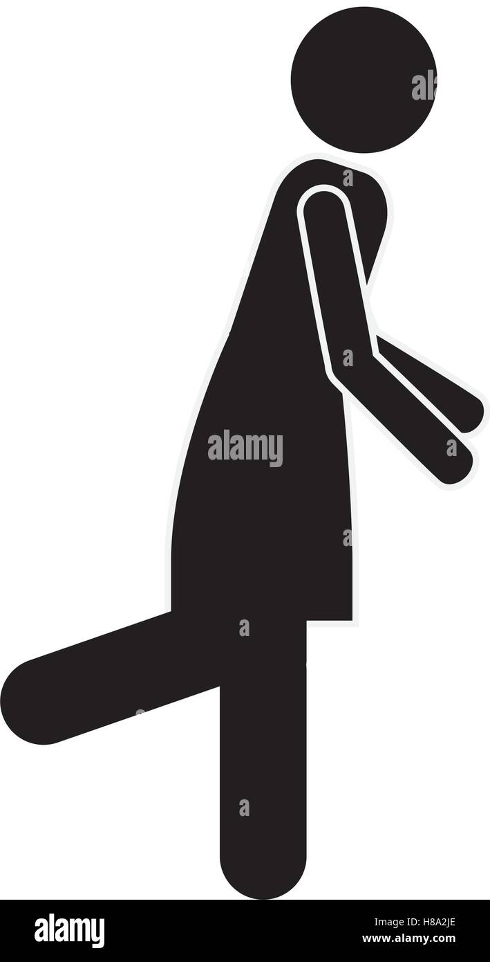 woman pictogram icon image vector illustration design design Stock ...