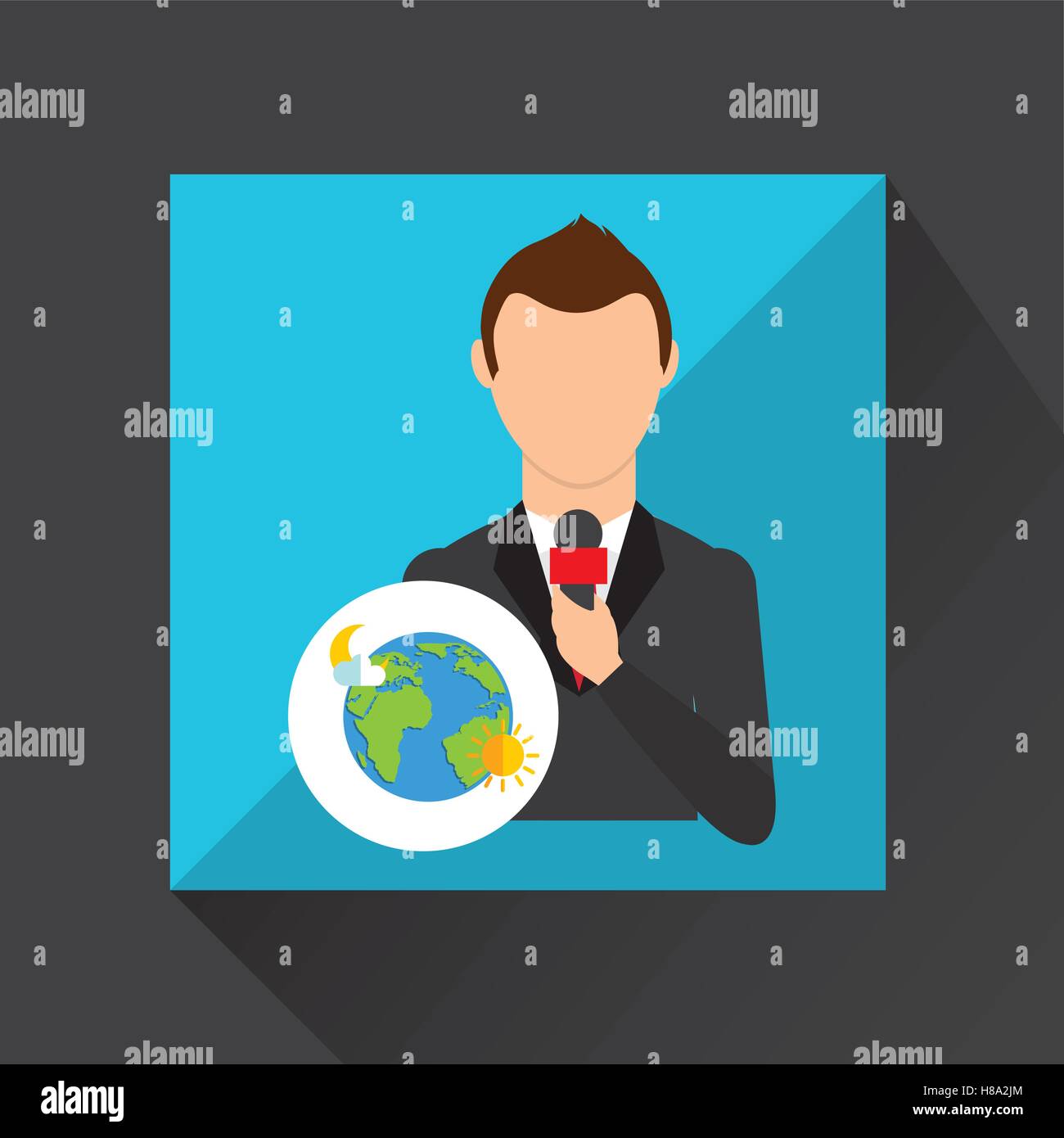 Weather reporter map hi-res stock photography and images - Alamy