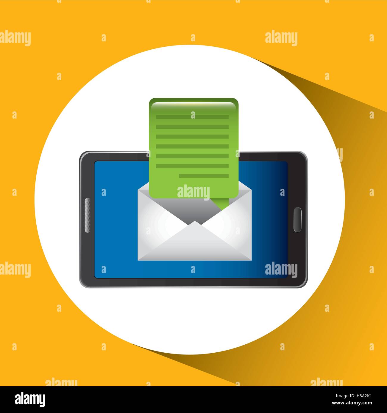 mobile cellphone email message icon vector illustration eps 10 Stock ...