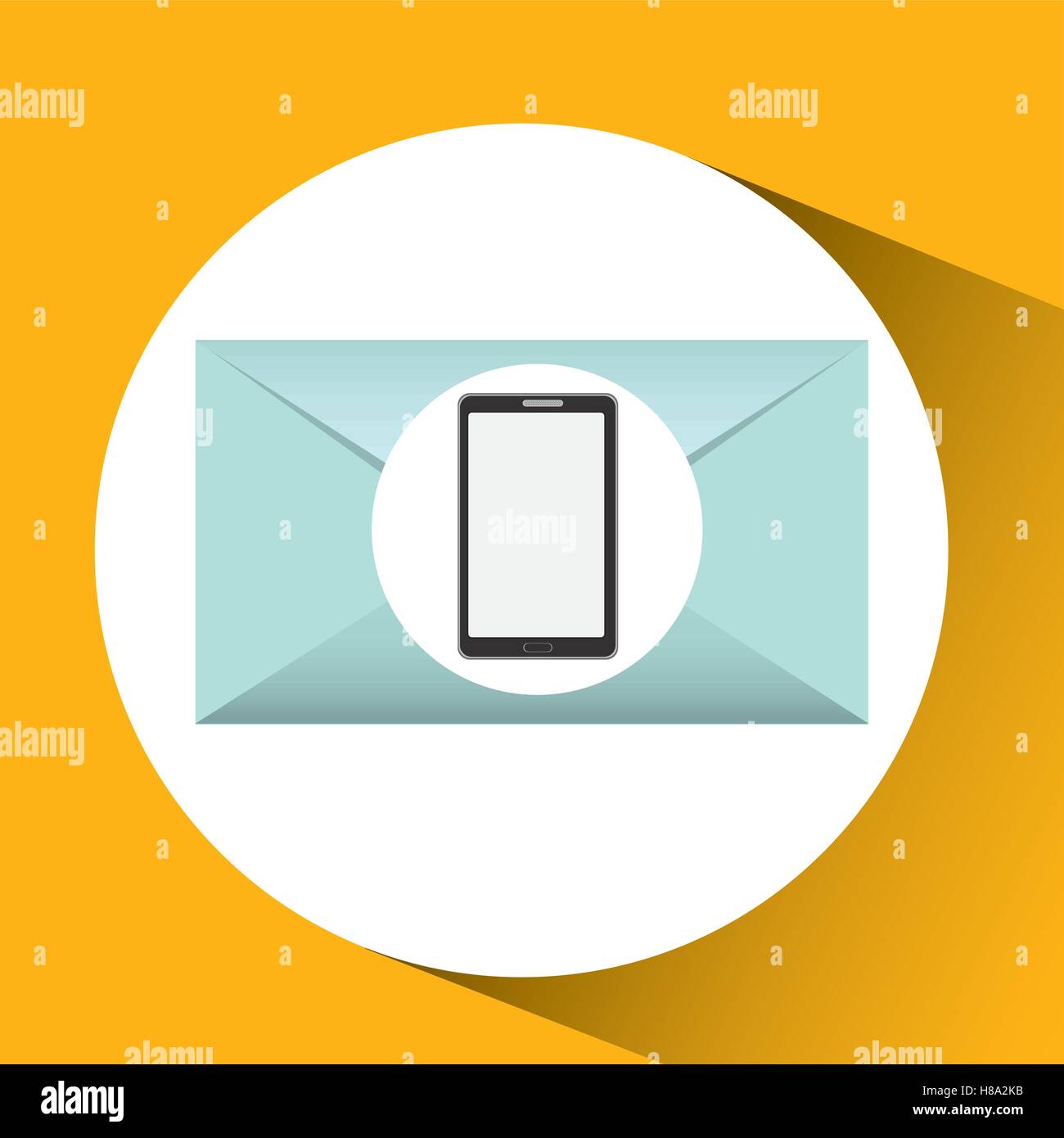 mobile cellphone email envelope icon vector illustration eps 10 Stock ...