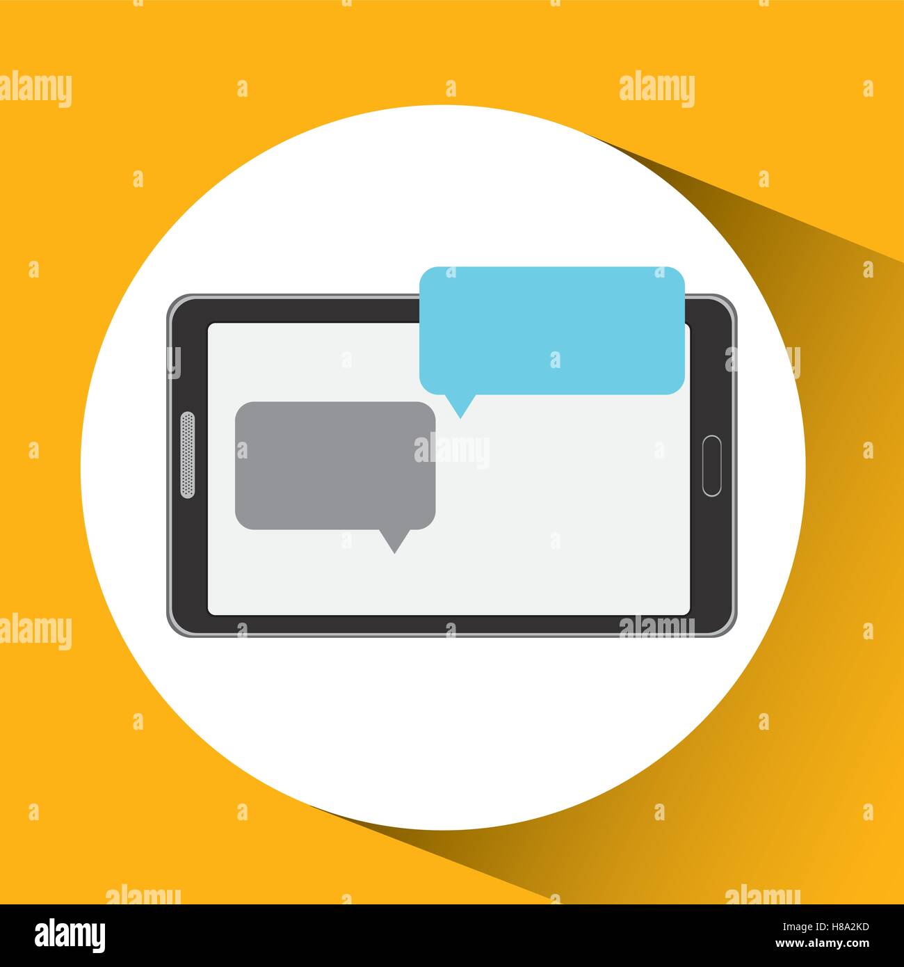 mobile cellphone dialogue talk icon vector illustration eps 10 Stock ...