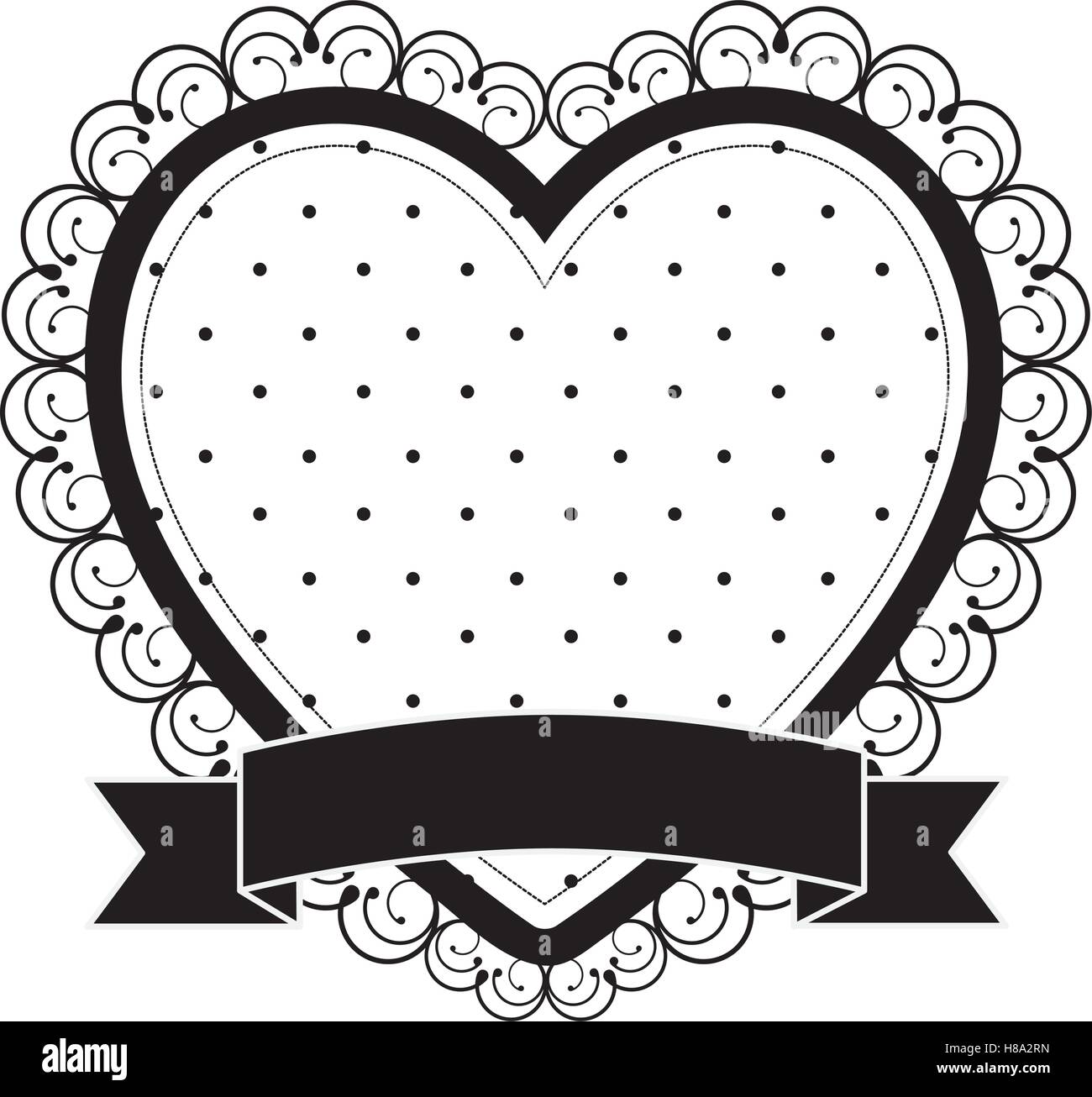 heart cartoon emblem icon image vector illustration design Stock Vector ...