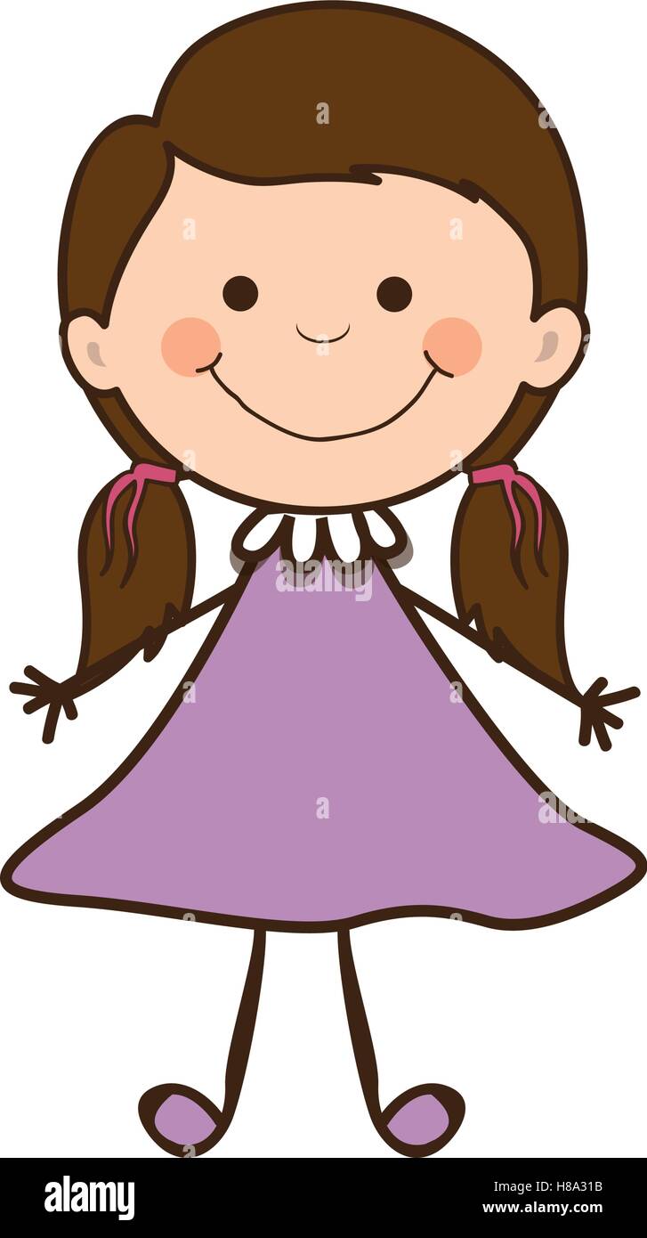 girl child icon image vector illustration design Stock Vector Image ...