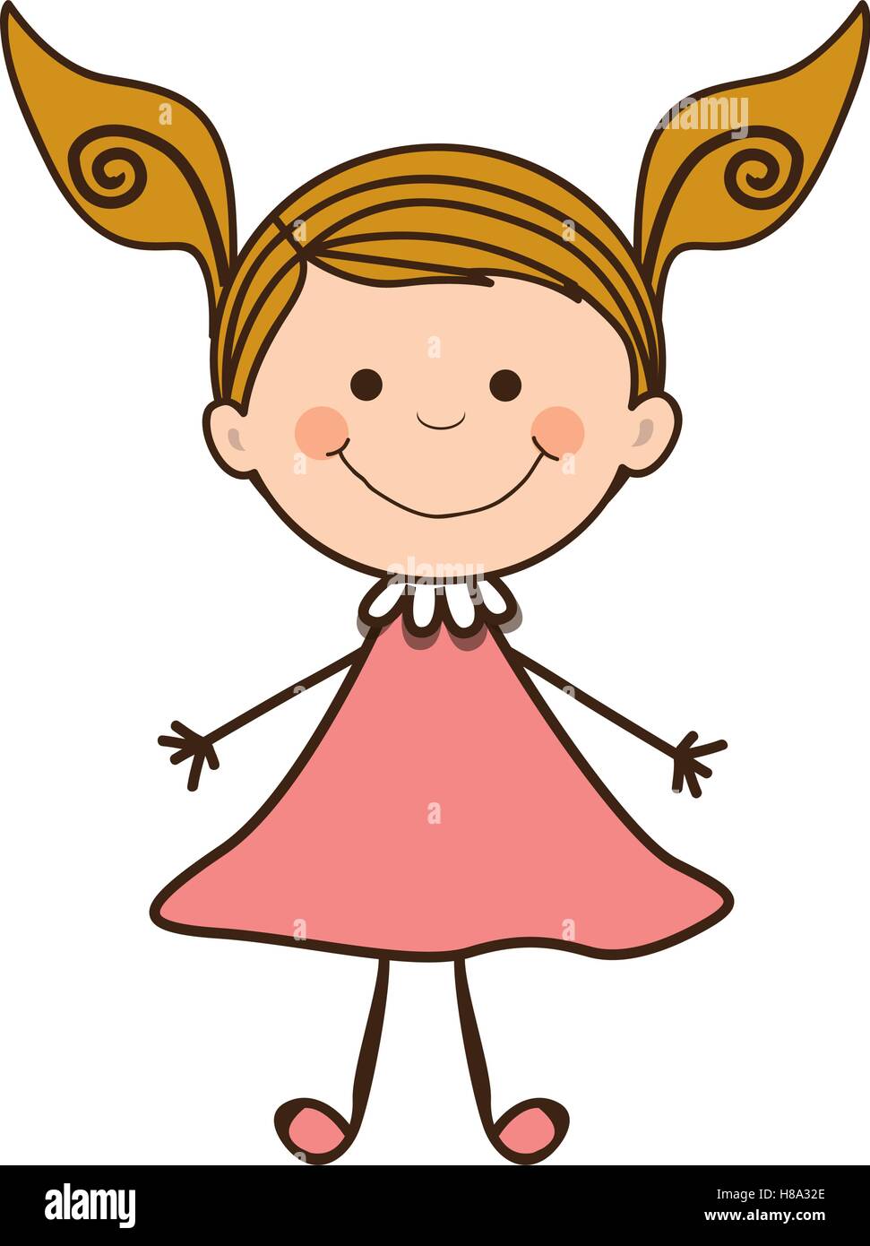 girl child icon image vector illustration design Stock Vector Image ...