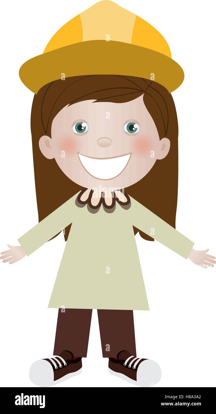 child dressed as engineer icon image vector illustration design Stock ...