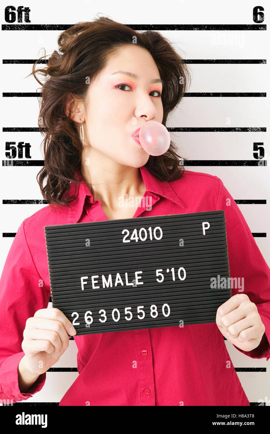 female police mugshot Stock Photo - Alamy