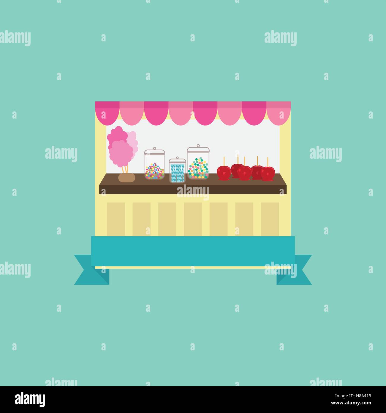 sweet candy shop Stock Vector Image & Art - Alamy