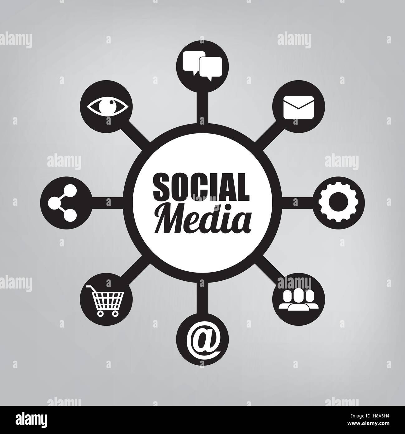 Social media and networking Stock Vector Image & Art - Alamy