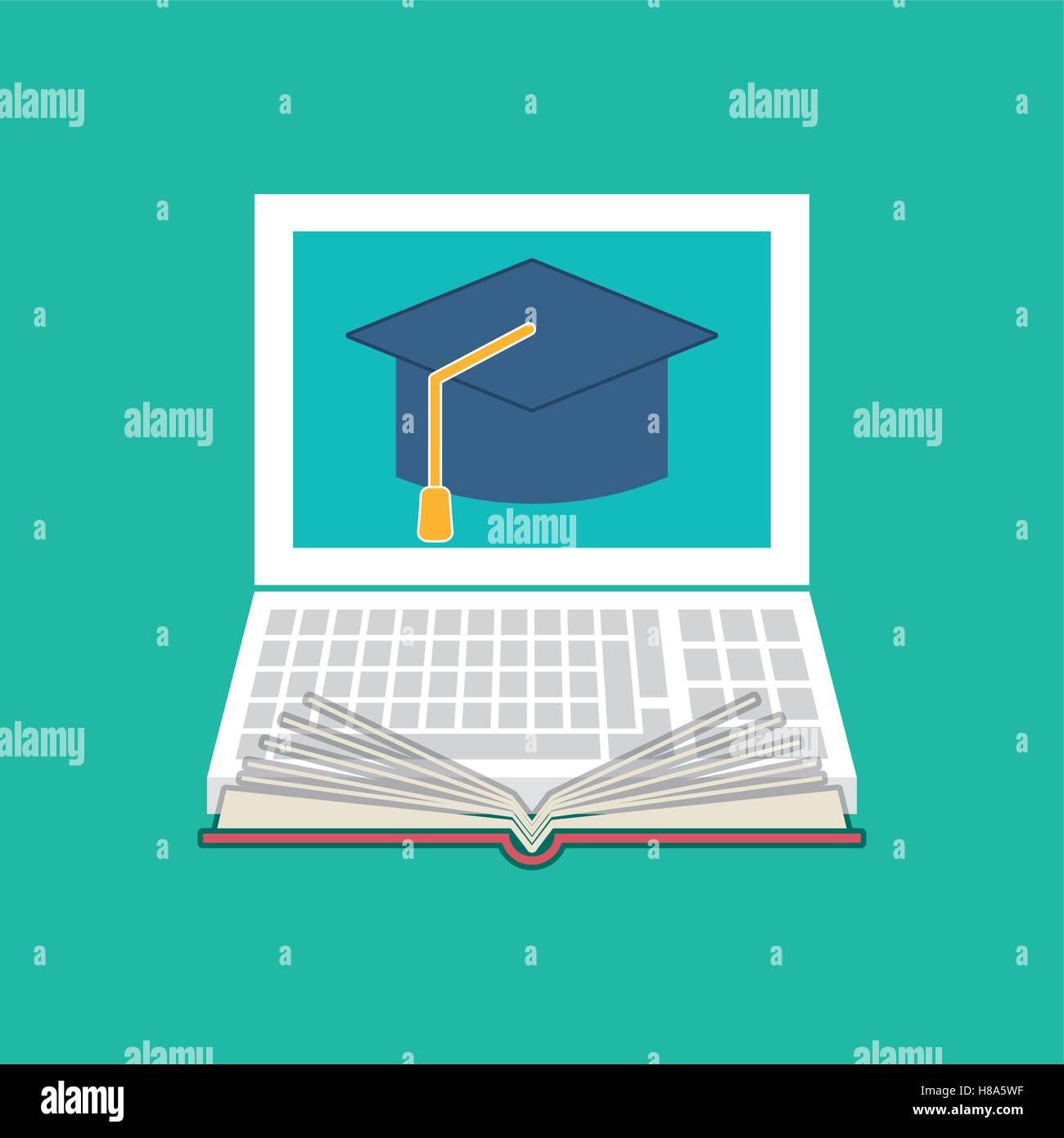 Elearning online education Stock Vector Image & Art - Alamy