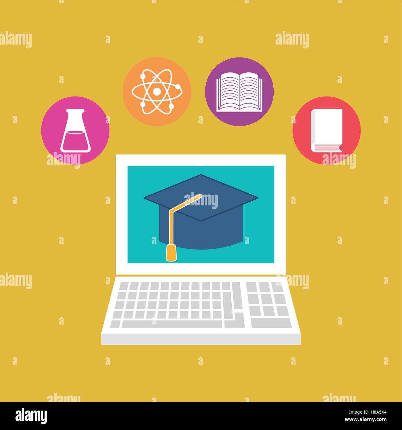 Elearning online education Stock Vector Image & Art - Alamy