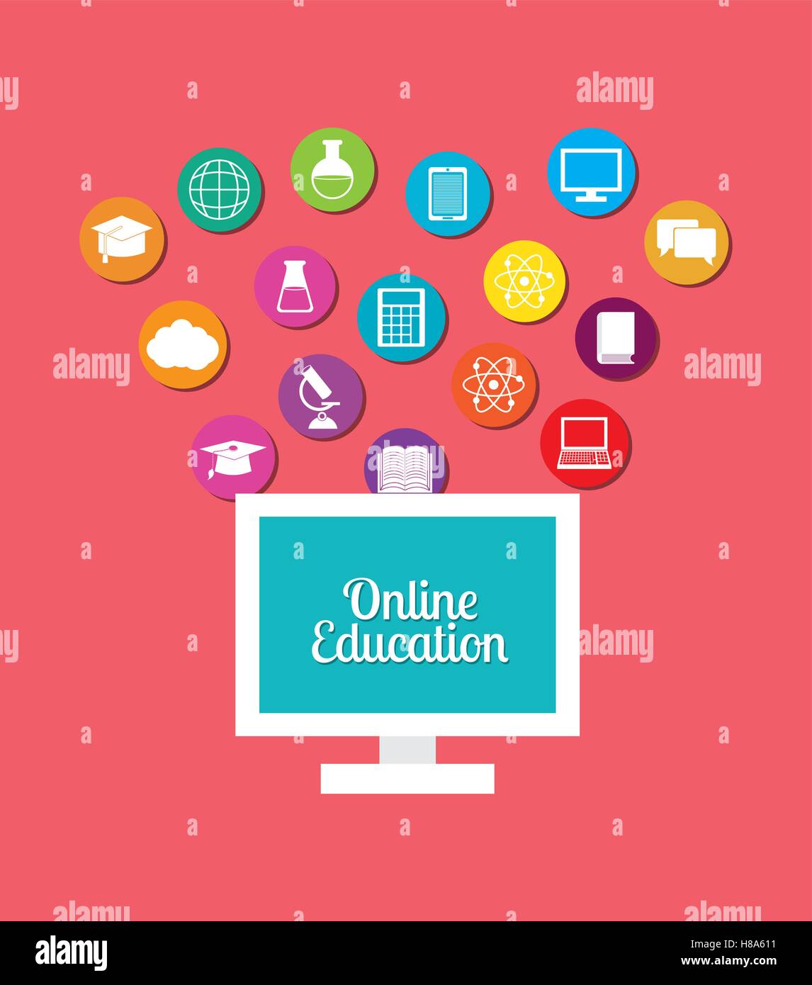 Elearning online education Stock Vector Image & Art - Alamy
