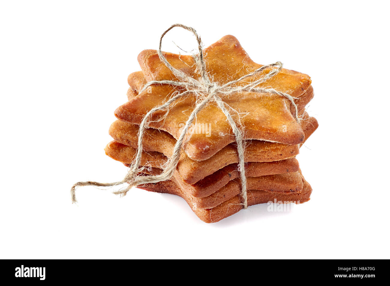 Christmas gingerbread cookies star Cut Out Stock Images & Pictures - Alamy