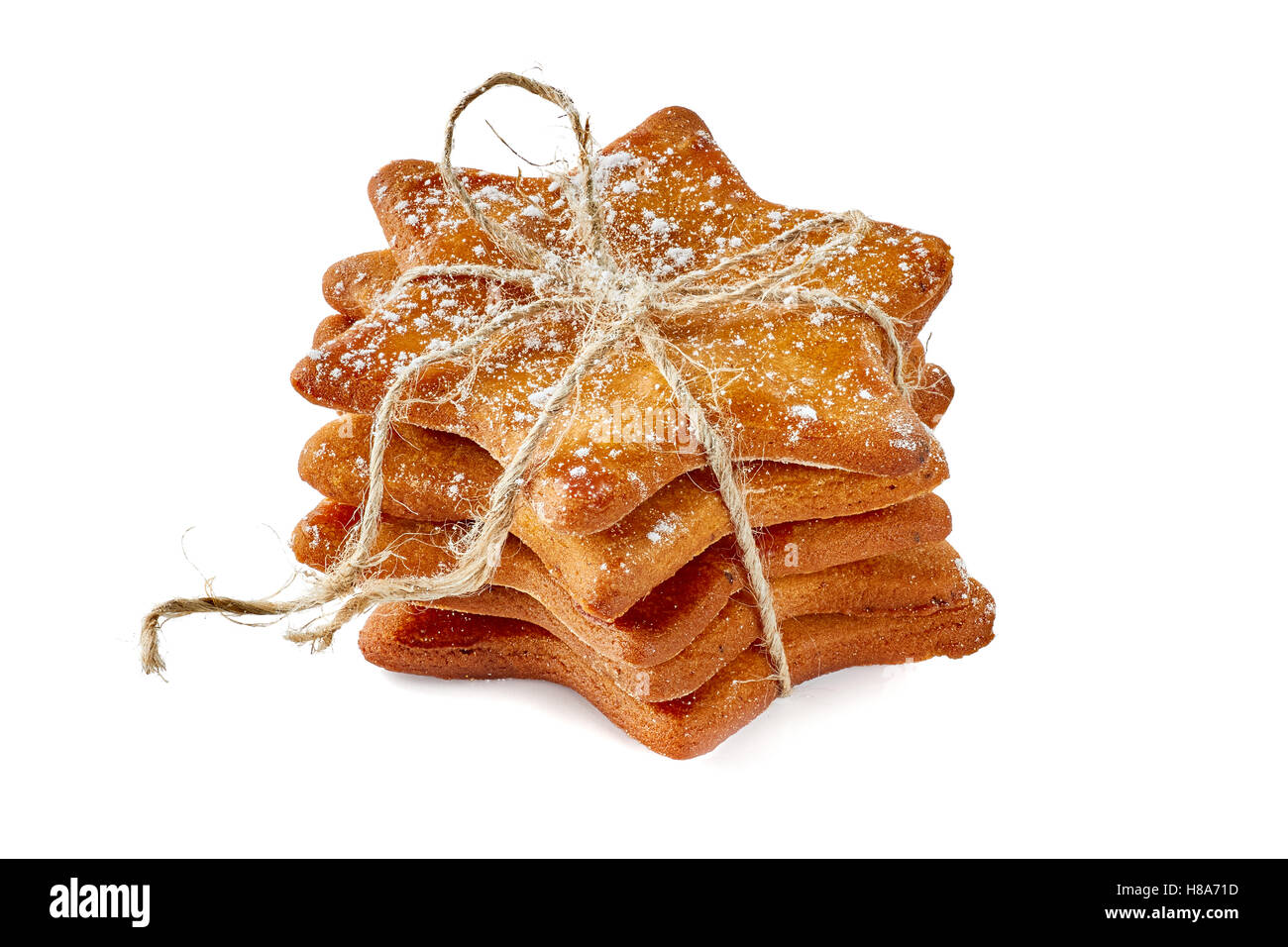 Christmas gingerbread cookies star Cut Out Stock Images & Pictures - Alamy