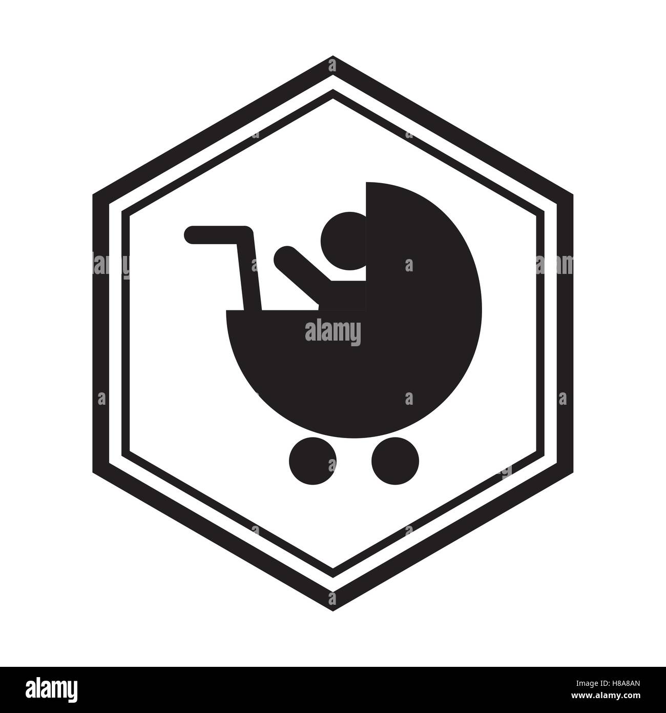 Young mum pram Stock Vector Images - Alamy