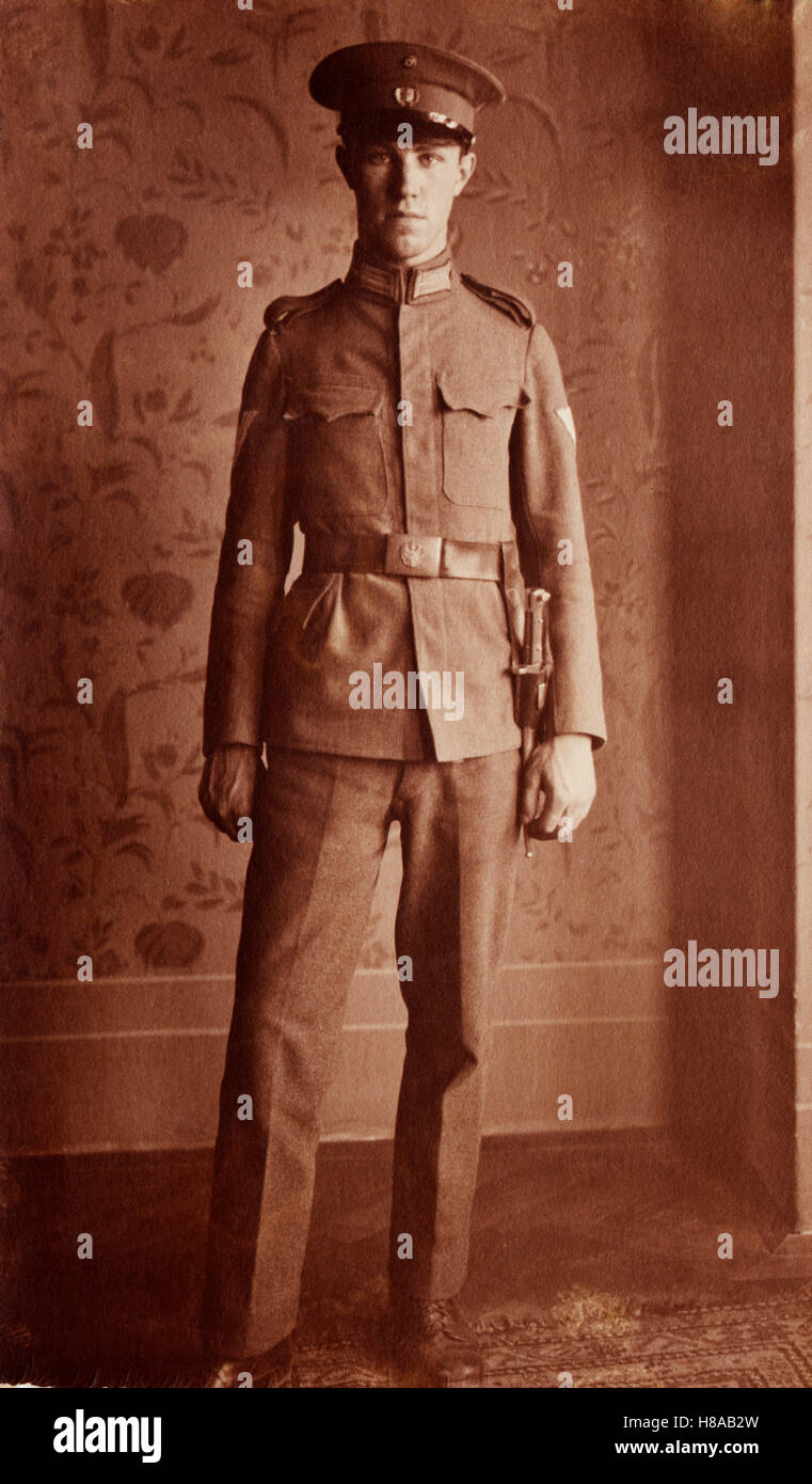 Soldier, historic photograph, around 1920 Stock Photo - Alamy