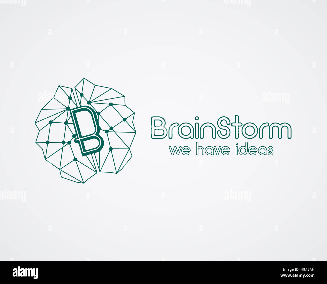 Brainstorm, brain, creation and idea logo template and elements. Solve ...