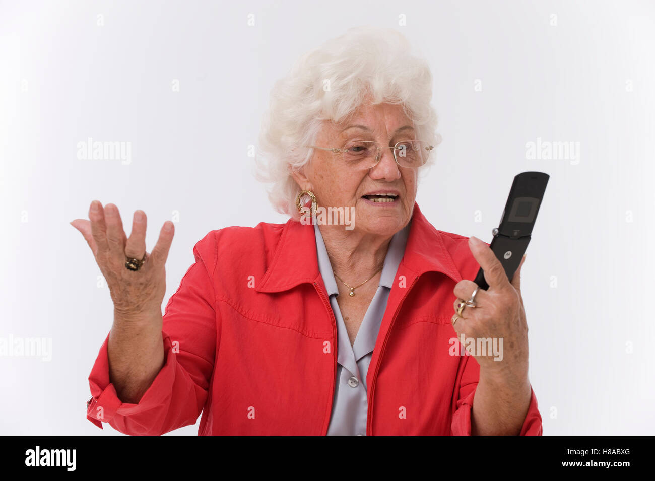 Angry Old Person On Phone