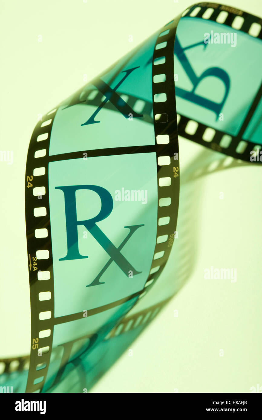 medical prescription symbol on film strip Stock Photo - Alamy