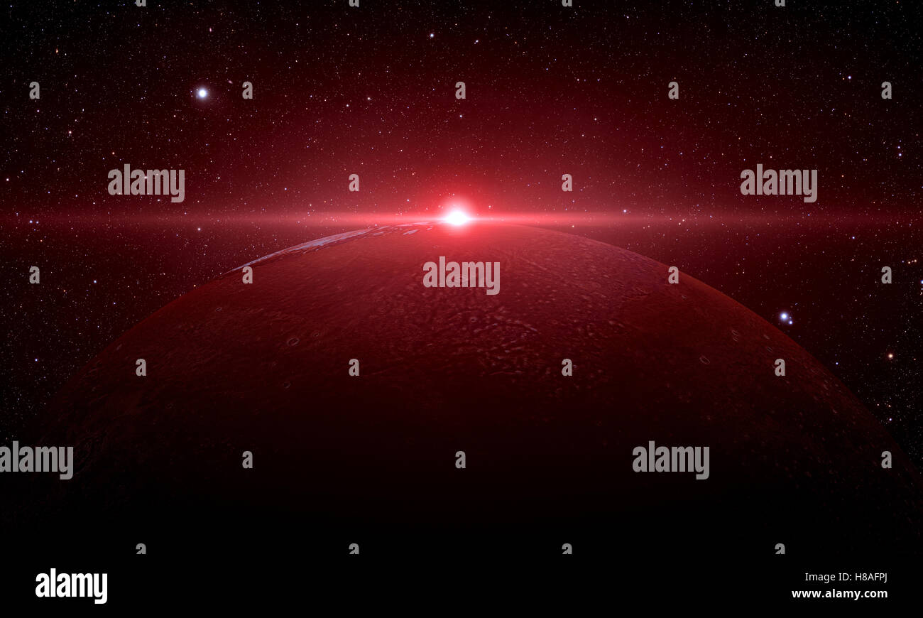 The Mars sunrise shot from space showing all they beauty. Extremely ...