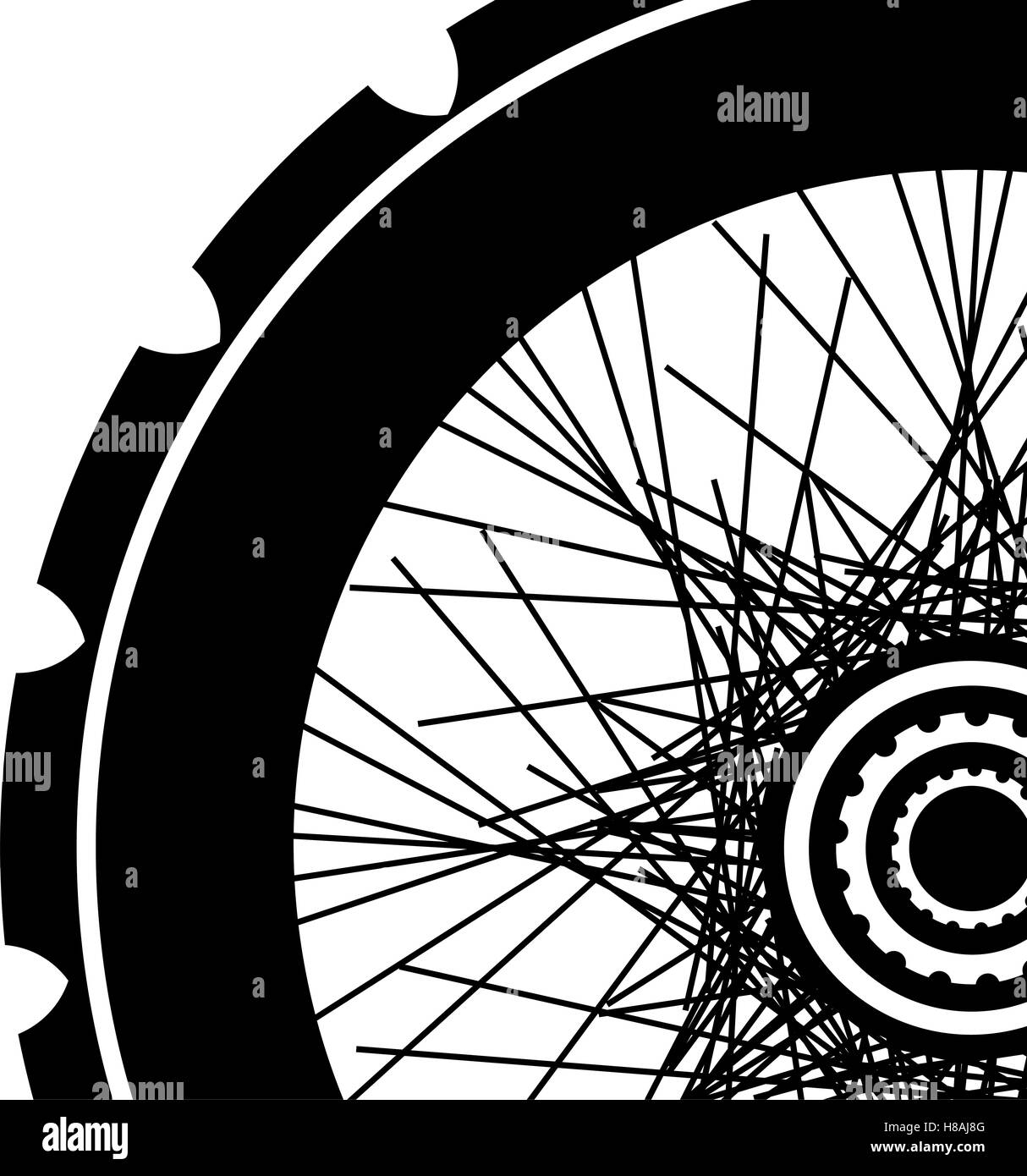 Round spokes Black and White Stock Photos & Images - Alamy