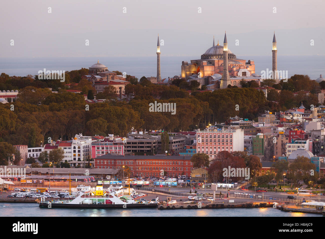 Istanbul, Turkey - November 9, 2016: Hagia Sophia in . The world famous ...