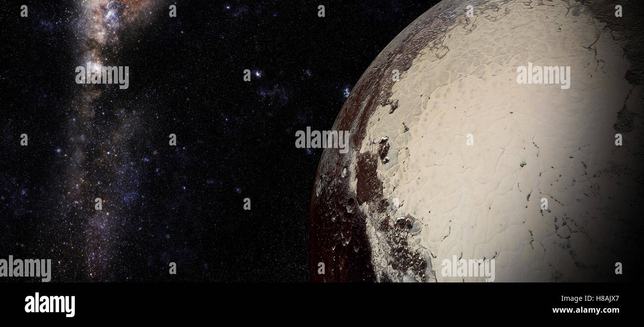 Beautiful Pluto Planet Background