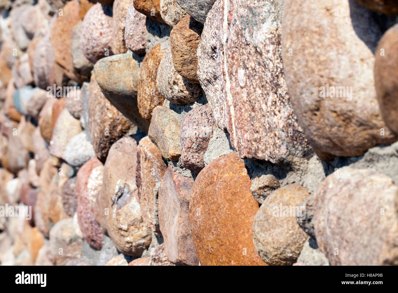 part of a stone wall Stock Photo - Alamy