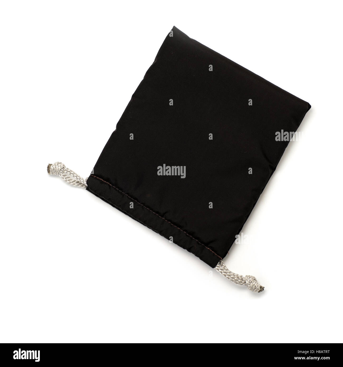 black small fabric pouch isolated on white background Stock Photo - Alamy