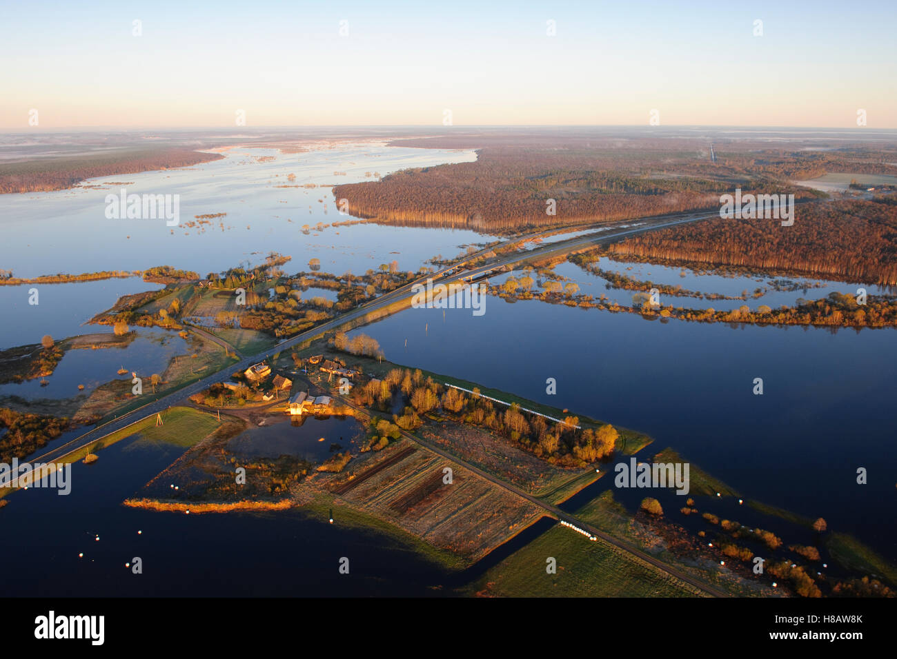 Flooding of the Suur-Emajogi river, Tartumaa, Estonia Stock Photo - Alamy