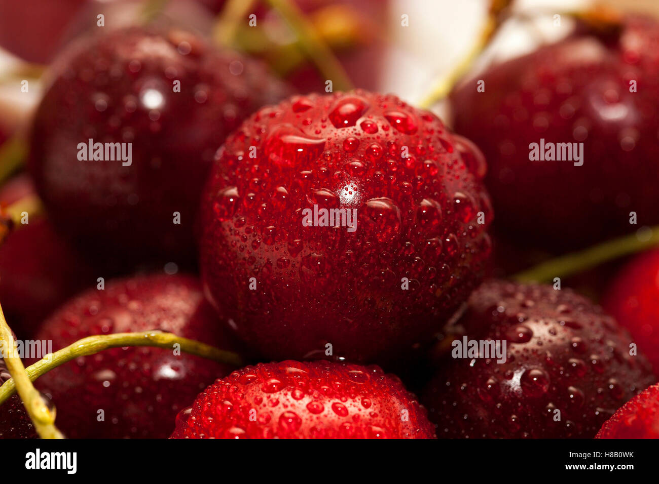 red ripe cherry Stock Photo - Alamy