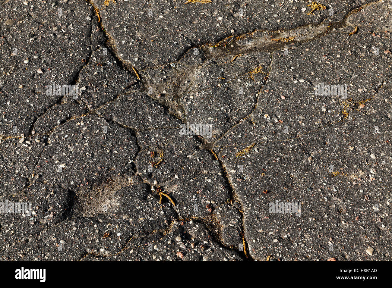 asphalt broken closeup Stock Photo - Alamy