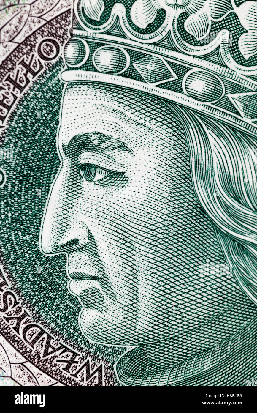 Polish Zloty closeup Stock Photo - Alamy