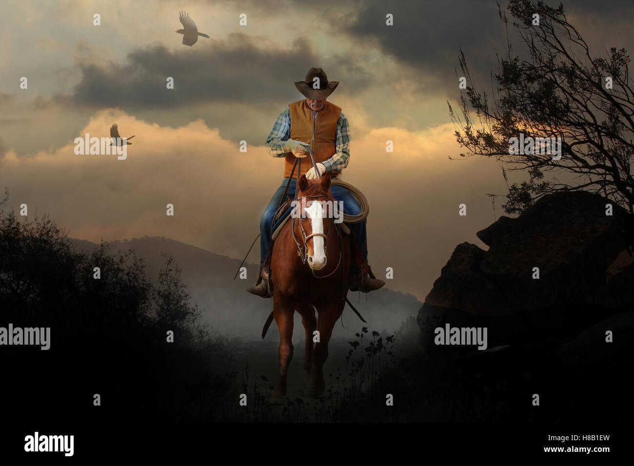 Cowboys in blue jeans hi-res stock photography and images - Alamy