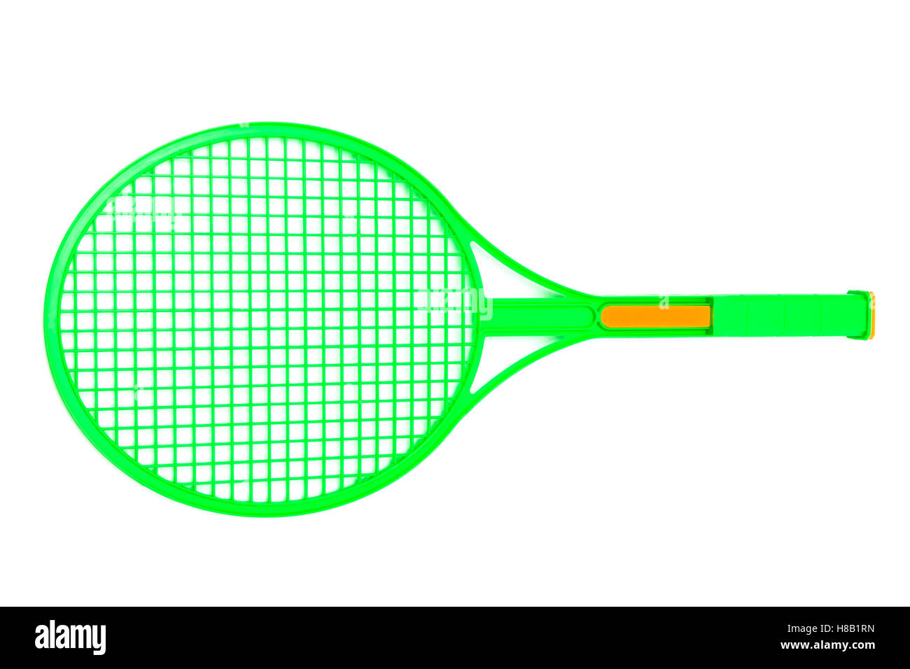 green racket on a white background Stock Photo - Alamy