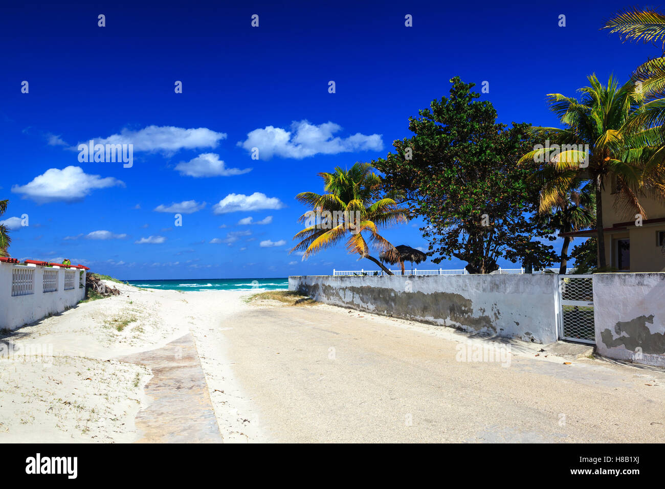 sandy road overlooking the beautiful sea Stock Photo - Alamy