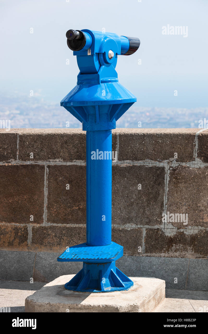 modern blue device for observing close up Stock Photo - Alamy