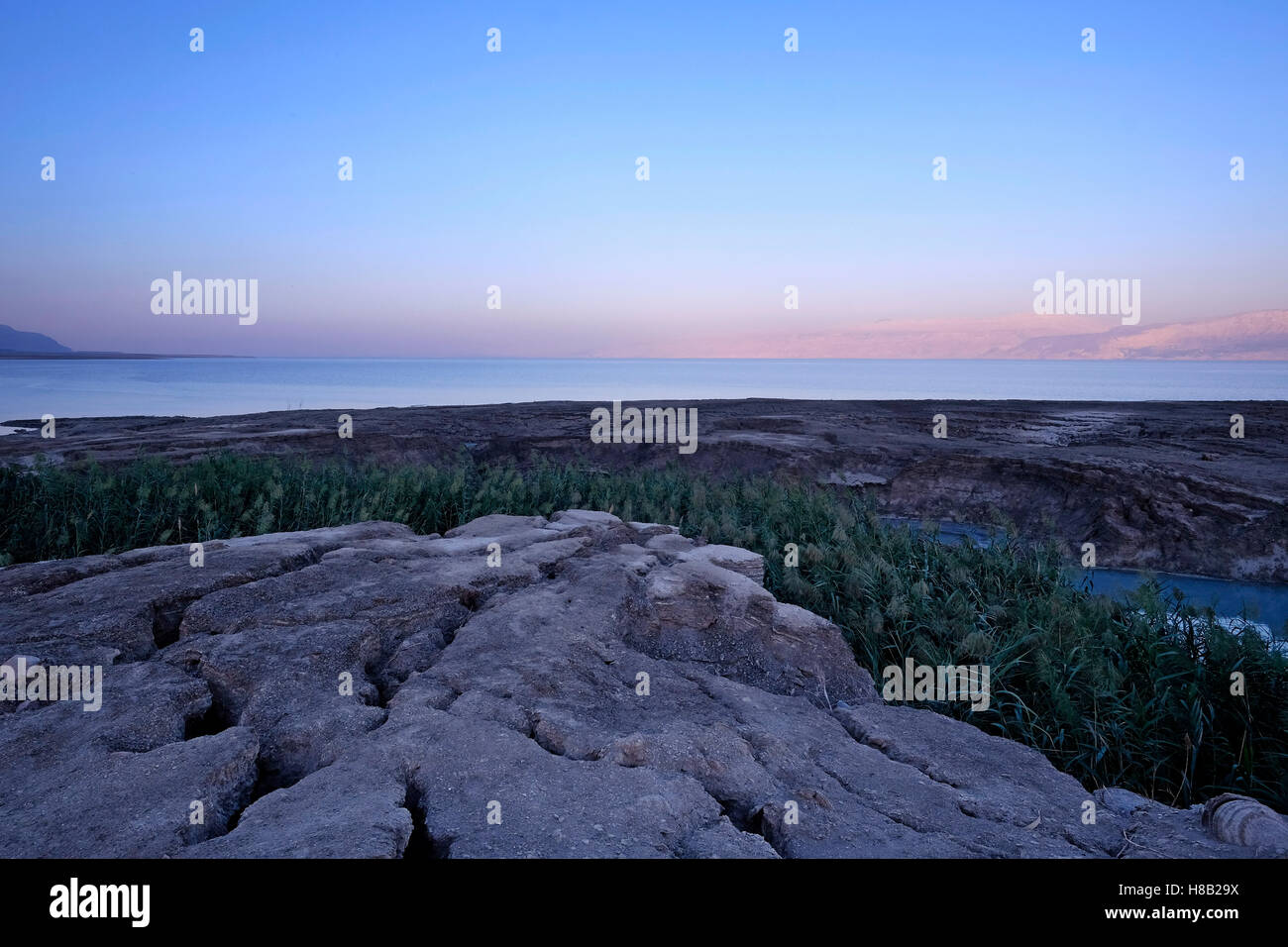 View of large Sinkhole also known as doline or cenote formed by ...