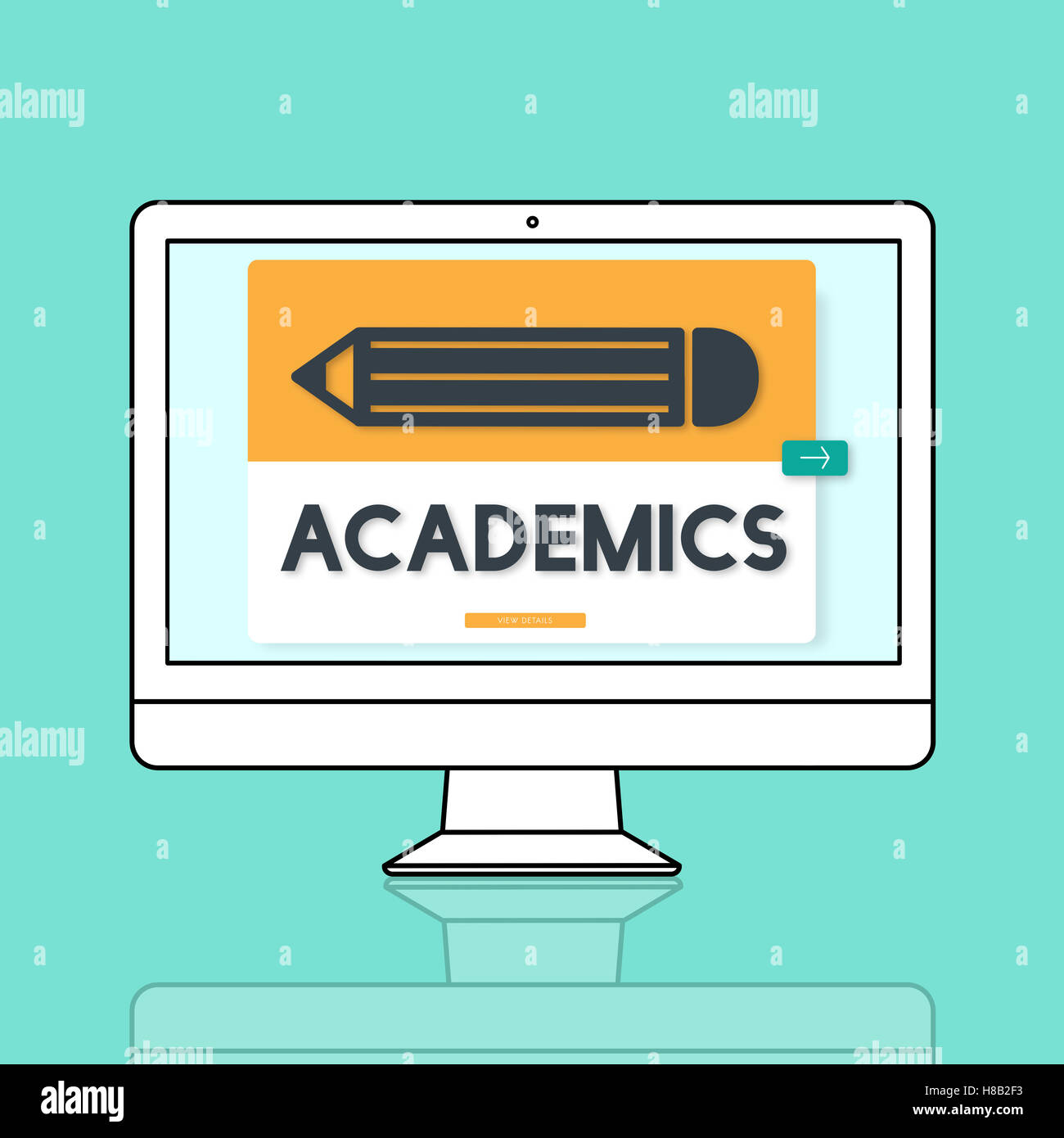 Pencil Education Study Academics Learning Graphic Concept Stock Photo ...
