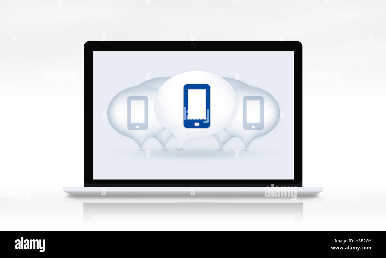 Smart Phone Mobile Internet Networking Talk Concept Stock Photo - Alamy