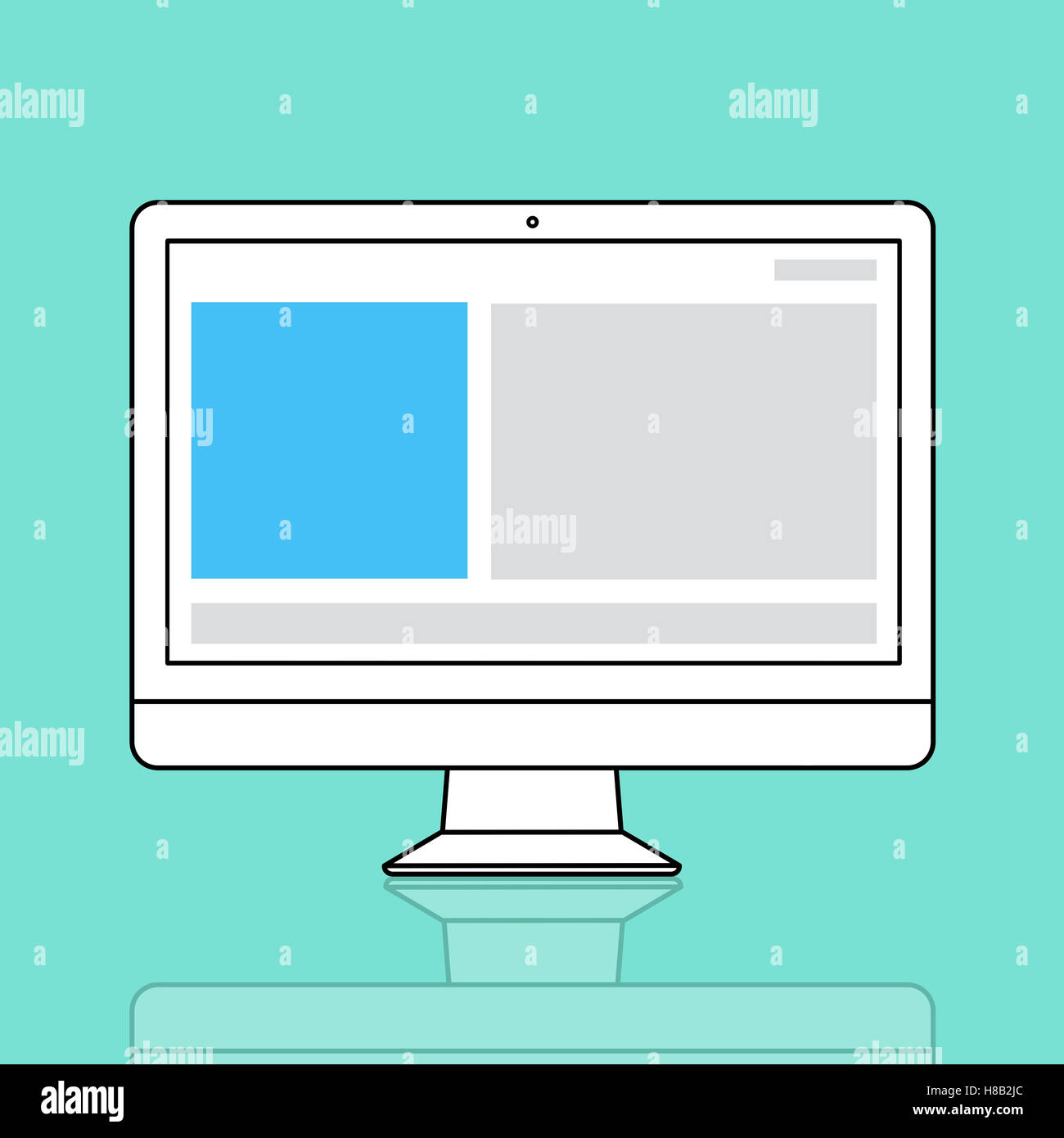 Web Design Template Copy Space Concept Stock Photo - Alamy