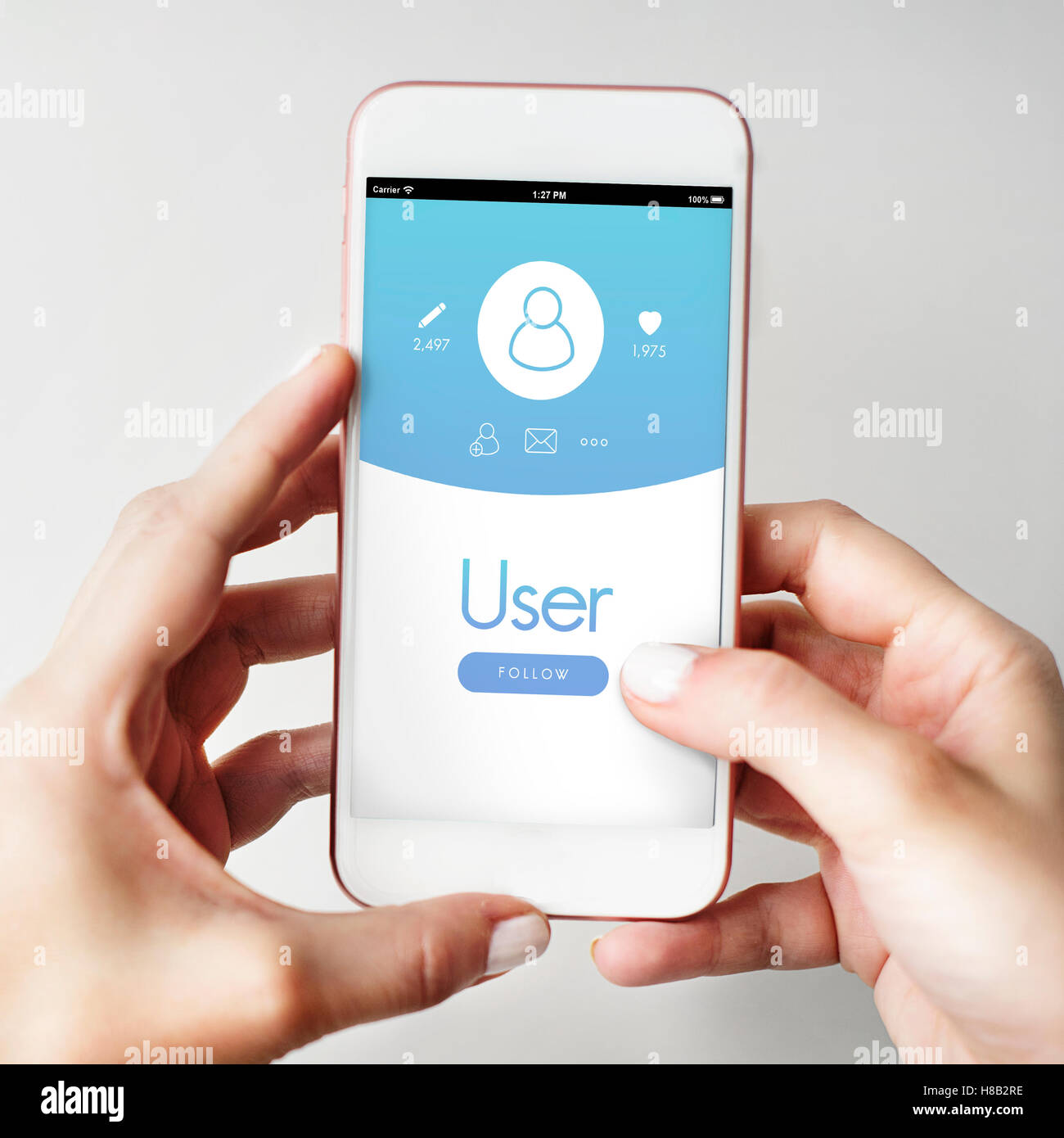 User Account Profile Registration Concept Stock Photo - Alamy
