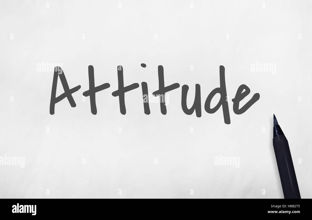 Positive Attitude Life Simple Concept Stock Photo - Alamy