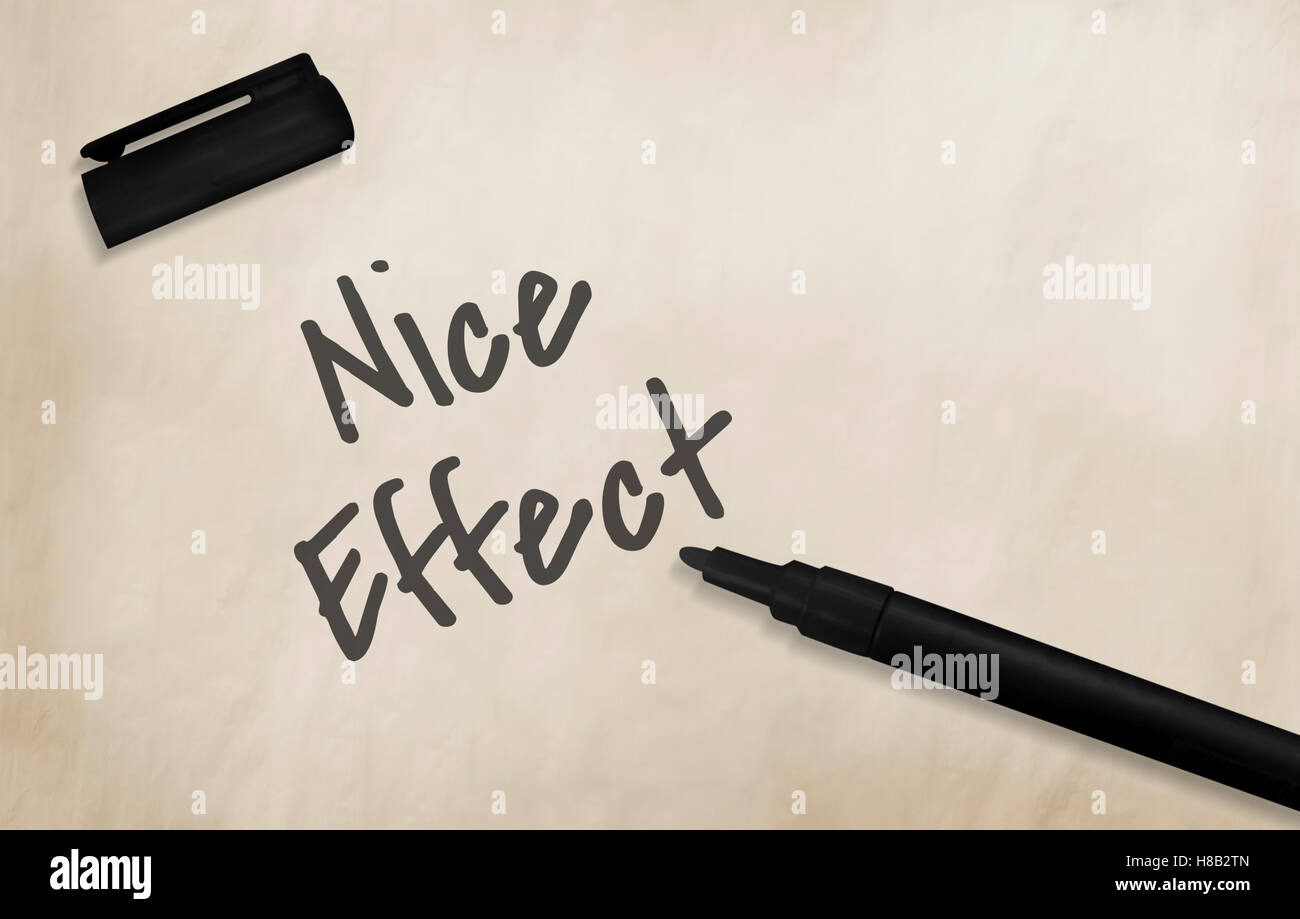 Nice Effect Well Done Concept Stock Photo - Alamy