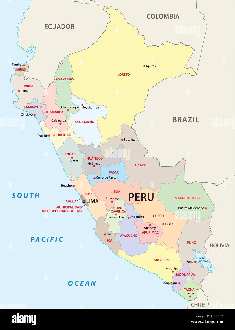 World map administrative divisions hi-res stock photography and images ...