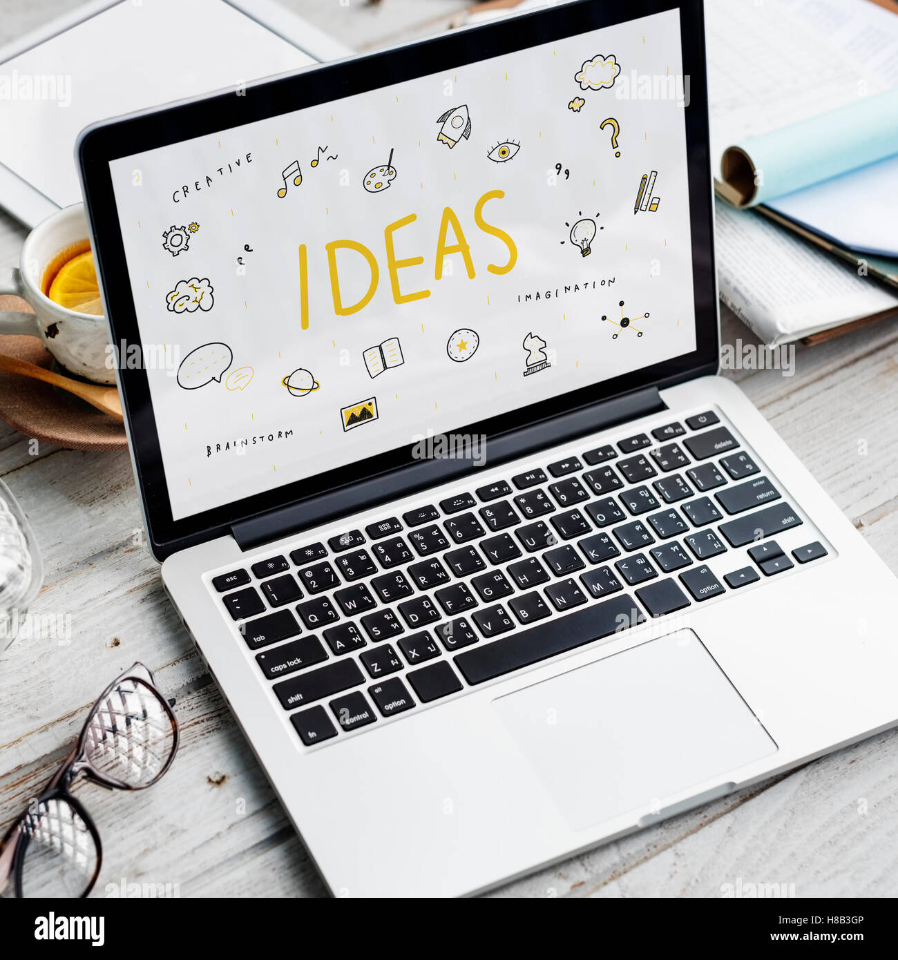 ideas Strategy Action Design Vision Plan Concept Stock Photo - Alamy