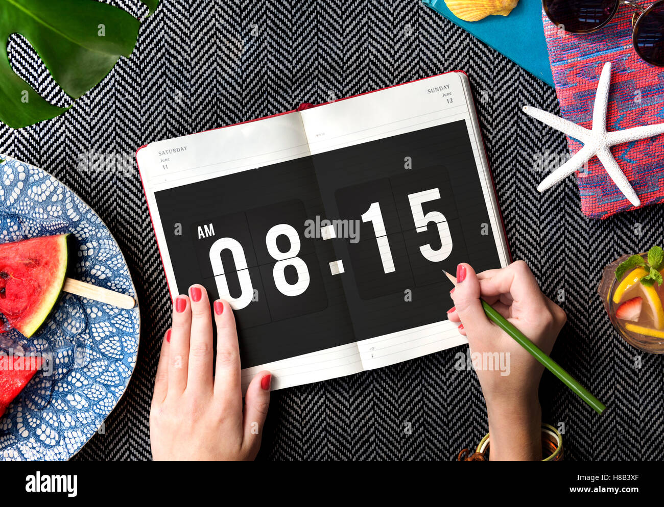 Time Appointment Schedule Punctual Graphic Concept Stock Photo - Alamy