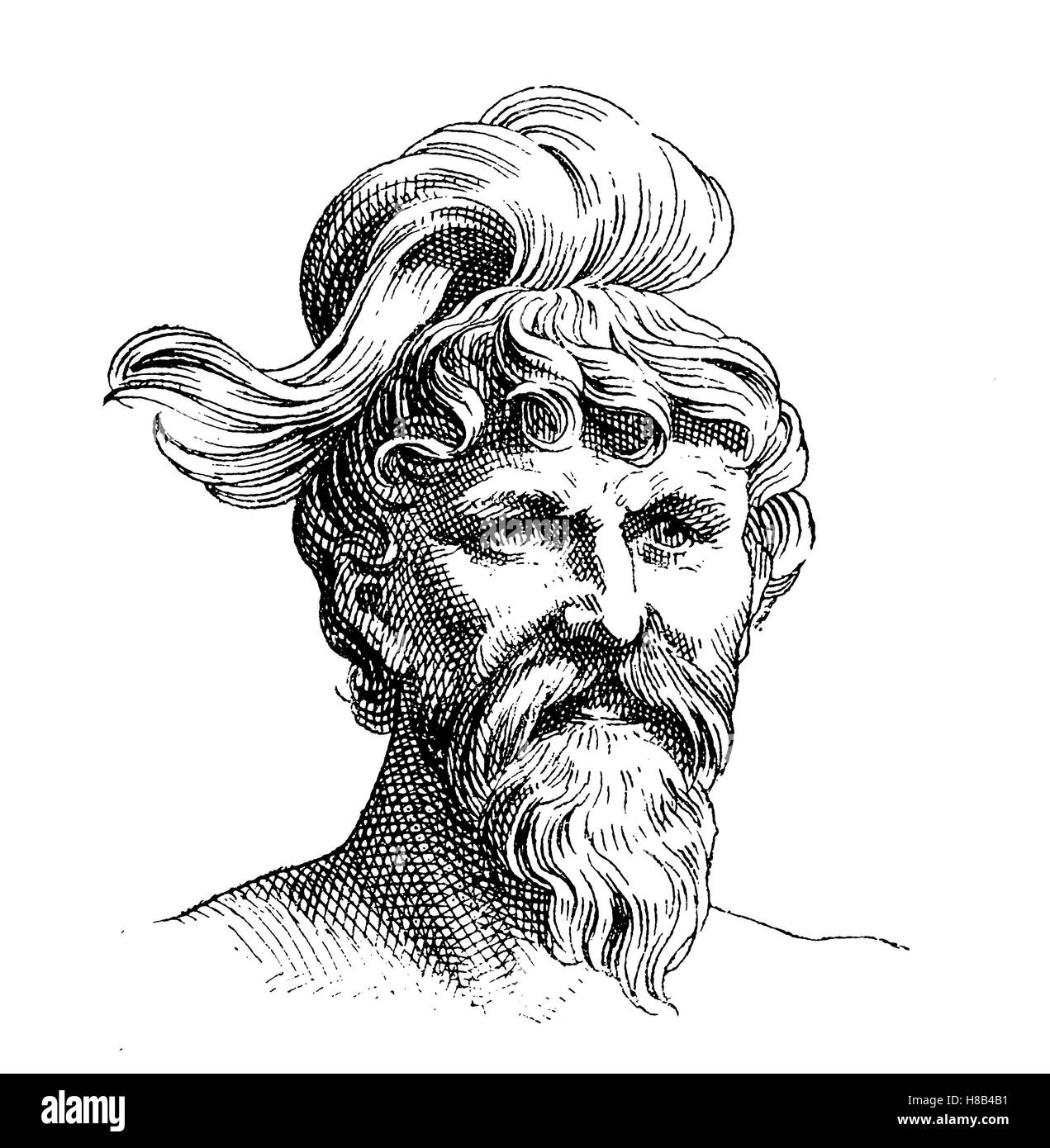 Man from the tribe of Sueben, The Sueben were a tribal group of ...